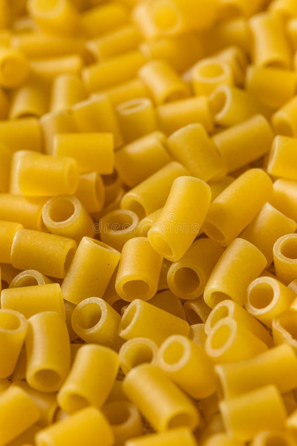 Raw Homemade Ditalini Pasta Stock Image - Image of dinner, carbohydrate ...