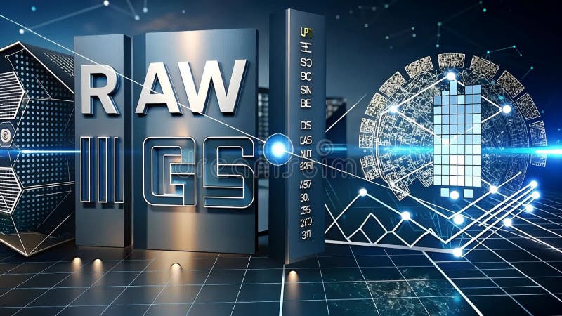 RAW Image Files, High-resolution Data Storage Concept Stock Video ...