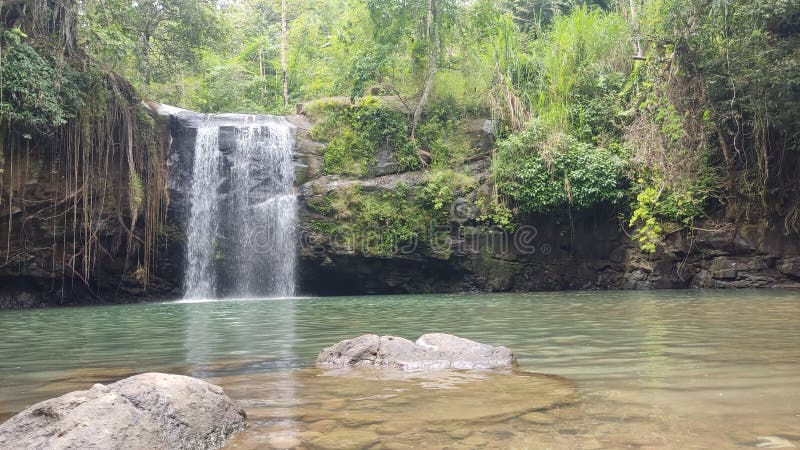 Raw Image of Waterfall in Gowa Malino Stock Image - Image of waterfall ...