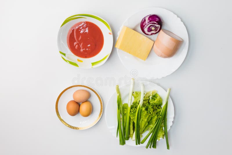 Ingredients for Home-made Raw Noodles Stock Image - Image of healthy ...