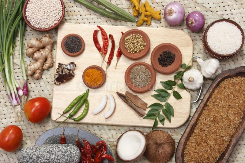 Raw Ingredients mixture stock photo. Image of oriental - 38457820