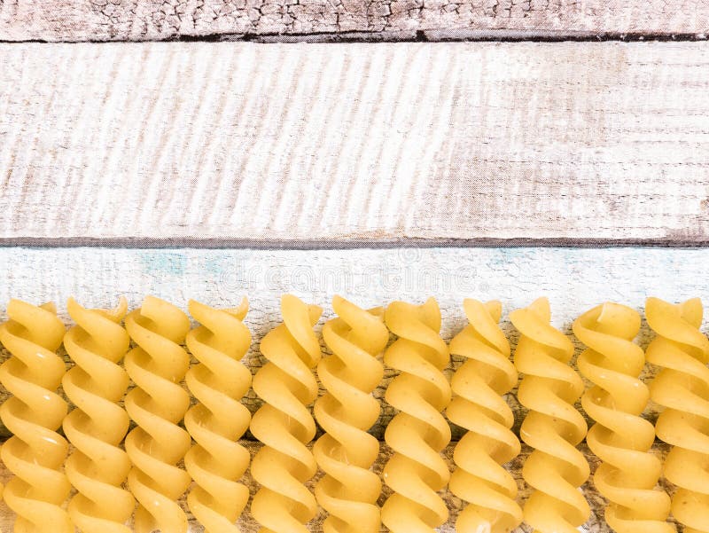 Raw Italian Fusilli Spiral Pasta Stock Image - Image of macaroni ...