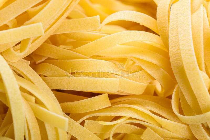 Raw Italian Tagliatelle Pasta Stock Image - Image of cook, macro: 82726955