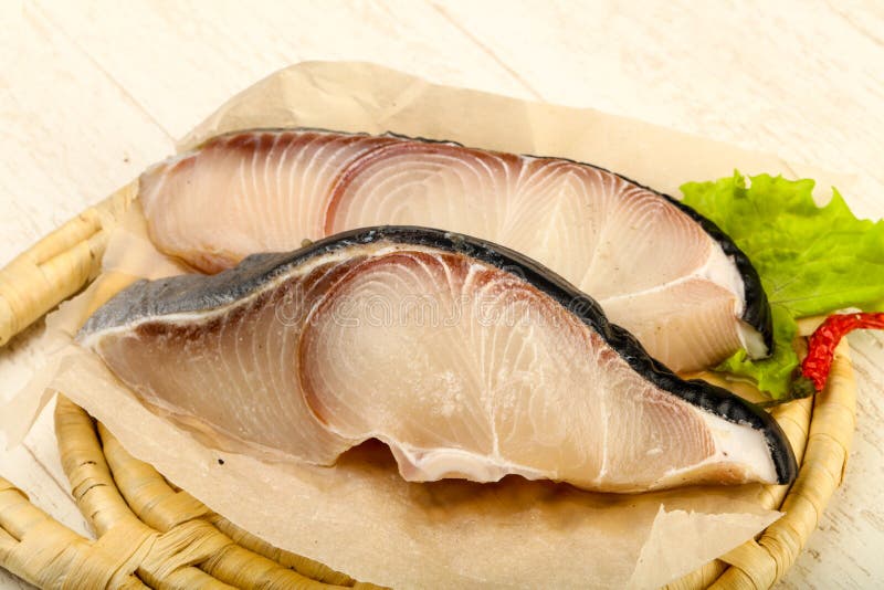 Raw shark steak stock image. Image of steak, natural - 109336845