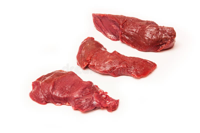 Raw Kangaroo Meat, Isolated Stock Image - Image of kangaroo, three ...