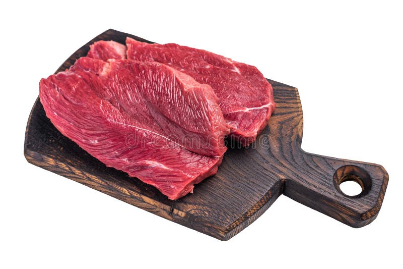 Raw Kangaroo Steak, Wild Fresh Game Meat Isolated on White Background ...