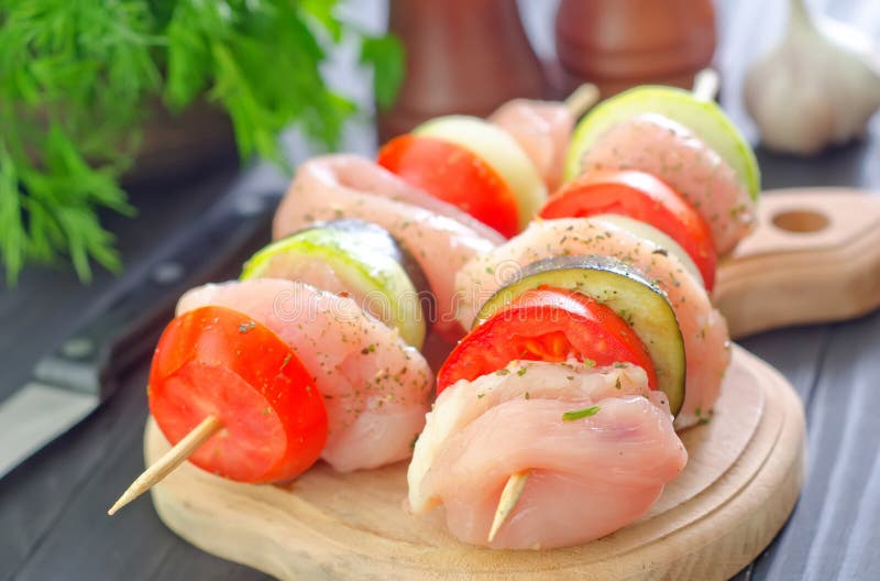 Raw kebab stock photo. Image of main, kebabs, dish, barbecue - 38129348