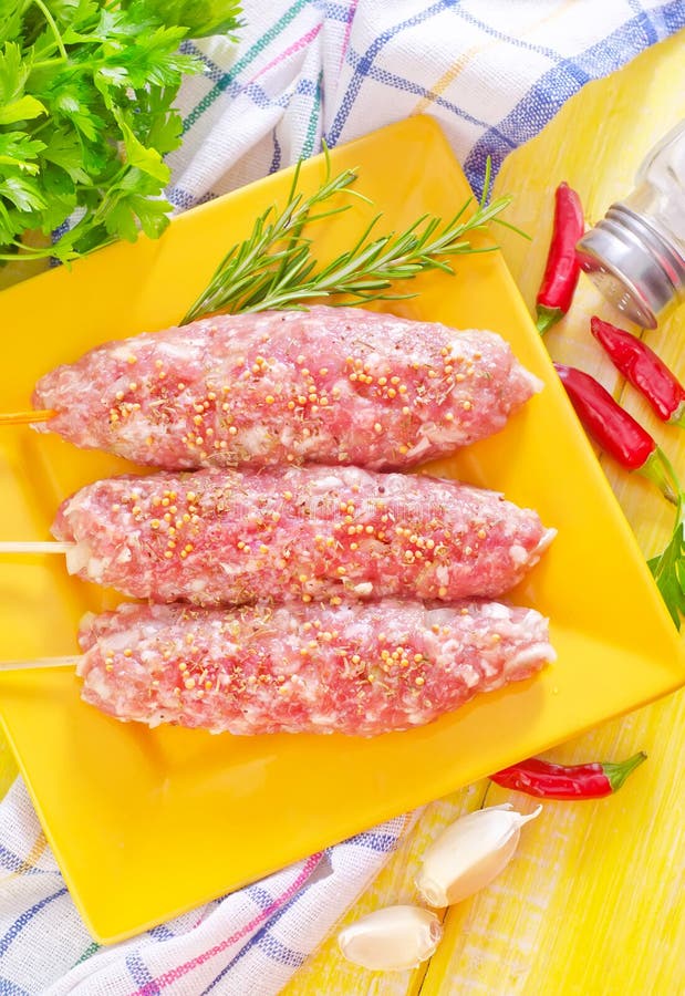 Raw kebab stock image. Image of freshness, mett, closeup - 36631703