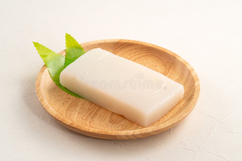 Raw Konjac in Square Shape, Also Named Konnyaku in Japan Stock Photo ...