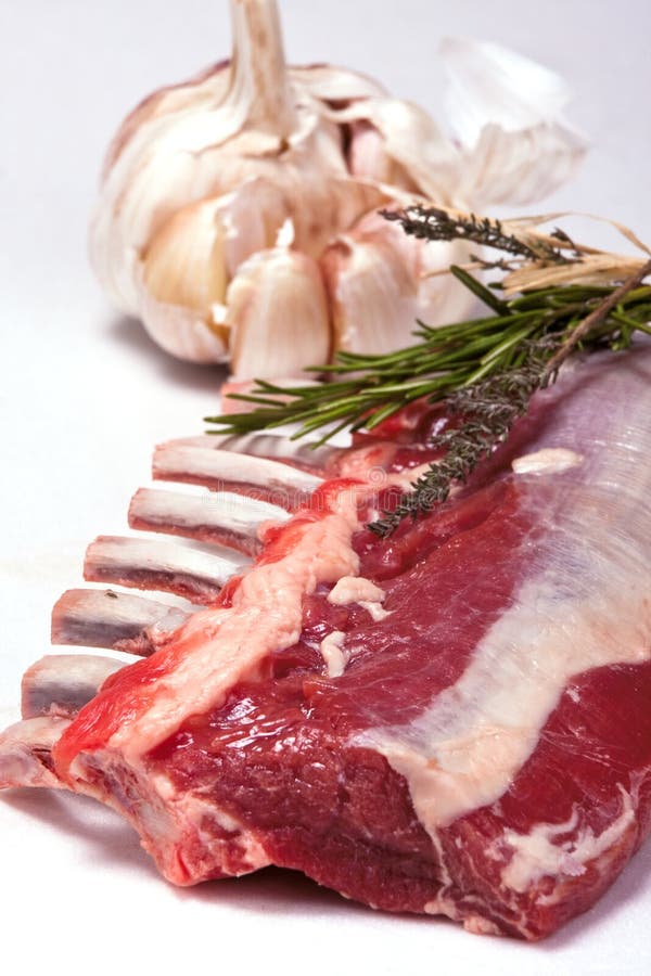 Raw lamb chops stock image. Image of mutton, meat, grill - 283791