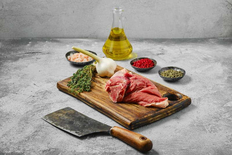 Raw Lamb Leg, Chump Off Shank Stock Image - Image of food, meat: 271931541