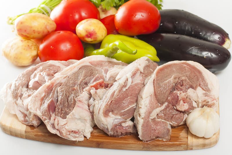 Raw lamb meat stock image. Image of tomatoes, protein - 31647139