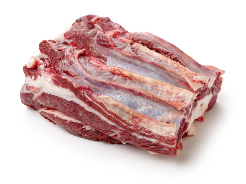 Raw lamb meat stock photo. Image of butcher, isolated - 129338370