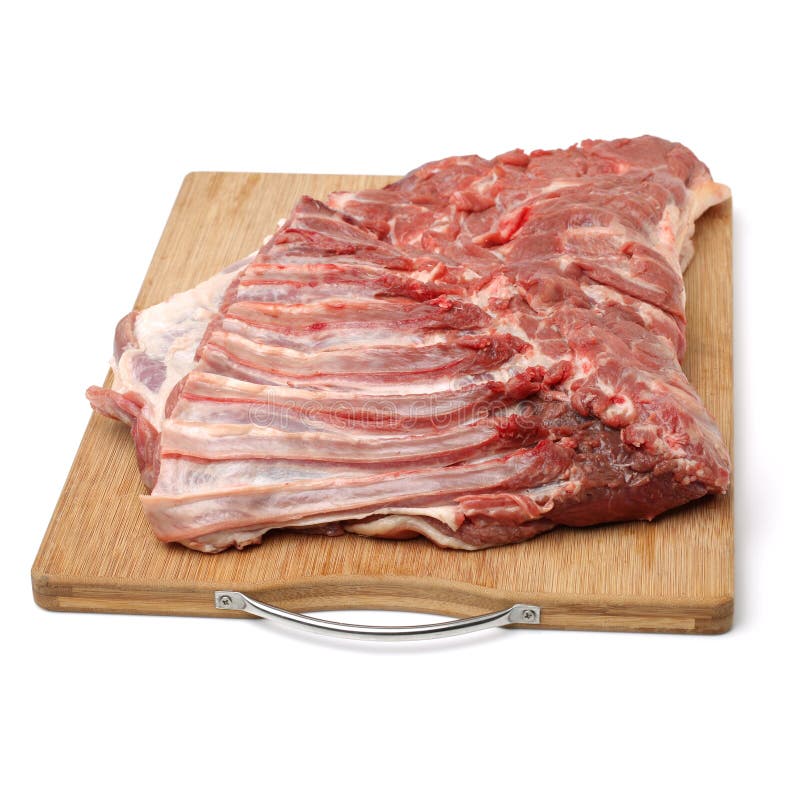 Raw lamb meat stock image. Image of biologically, blood - 129543413