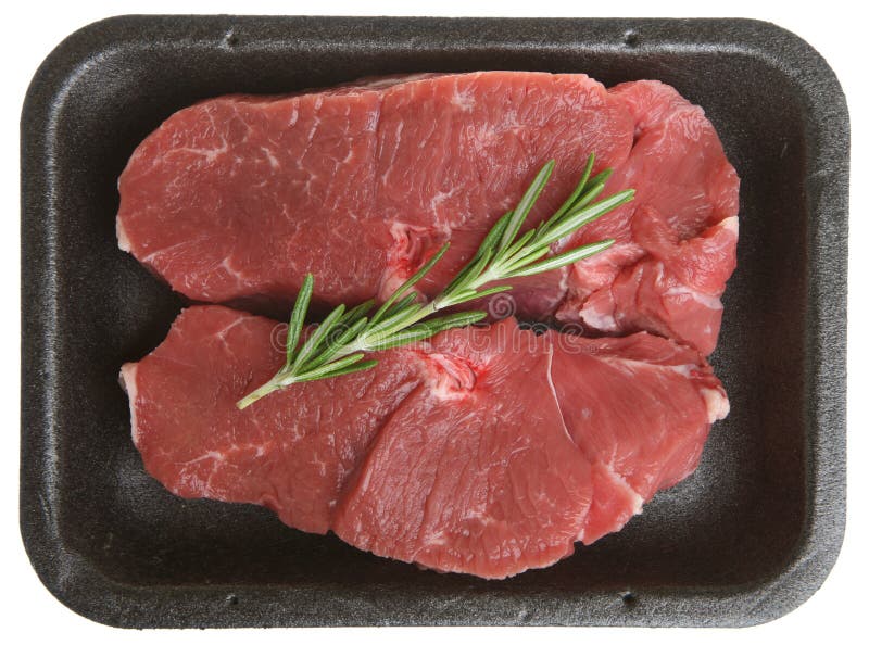 Raw Lamb Meat Steaks Pack stock photo. Image of supermarket - 33619560