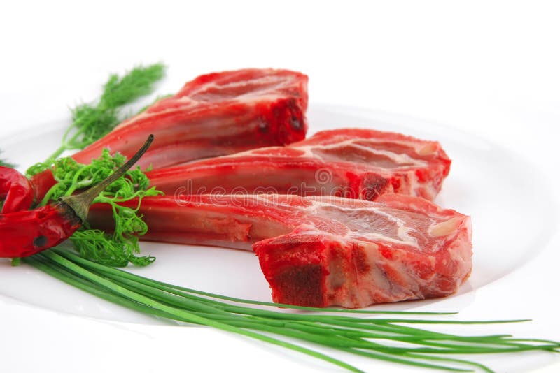 Lamb ribs stock image. Image of restaurant, fine, european - 735897
