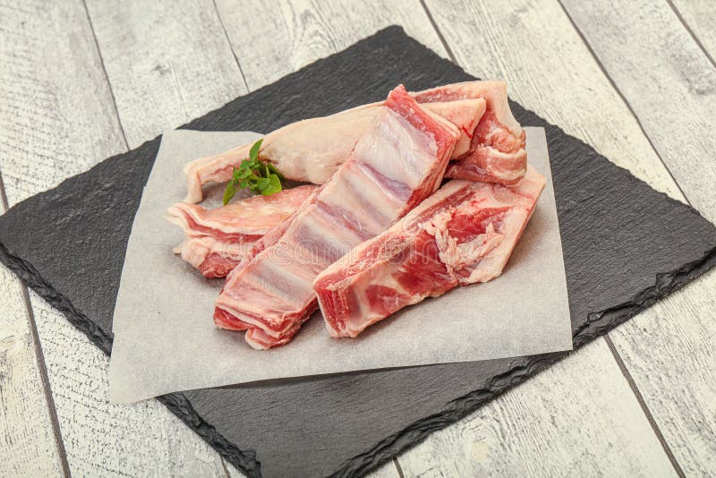 Raw lamb ribs for cooking stock image. Image of food - 197972271