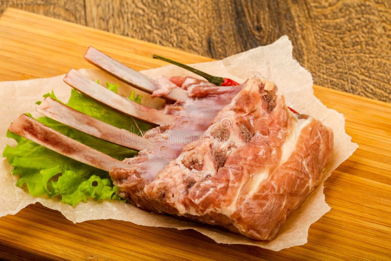 Raw lamb ribs stock image. Image of lamb, chops, ribs - 112901557