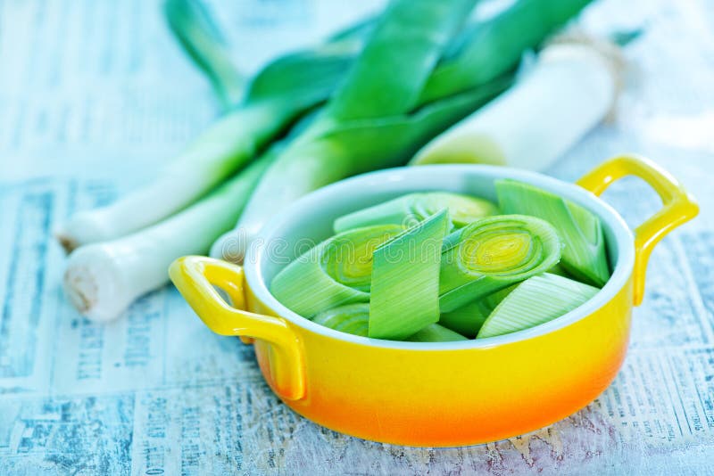 Raw leek stock photo. Image of gourmet, healthy, fresh - 53943906