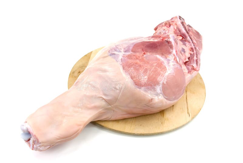 Raw Leg of Pigling - Piglet . Close Up Stock Photo - Image of animal ...