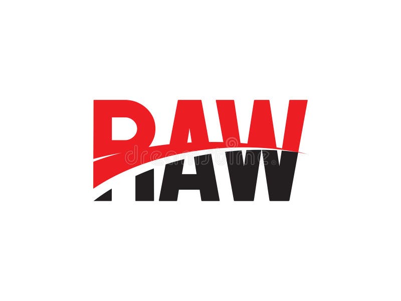 RAW Letter Initial Logo Design Vector Illustration Stock Vector ...