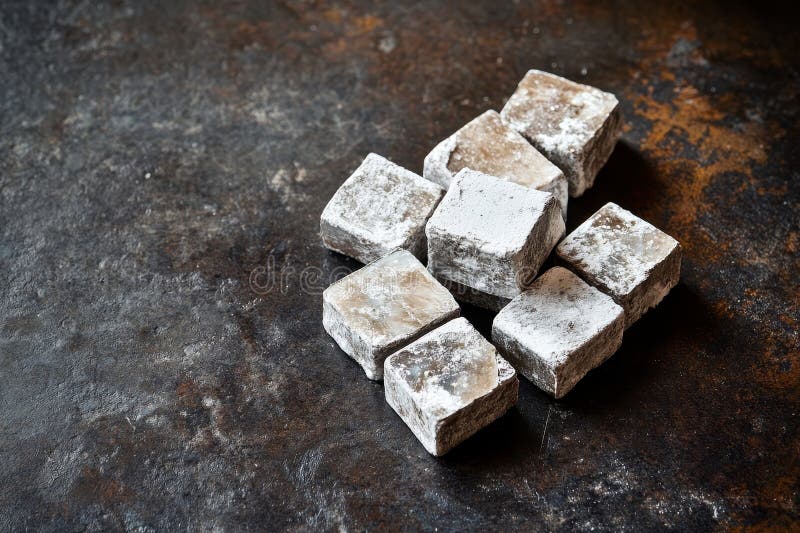 Raw Lithium Samples on a Dark Surface. Stock Image - Image of natural ...