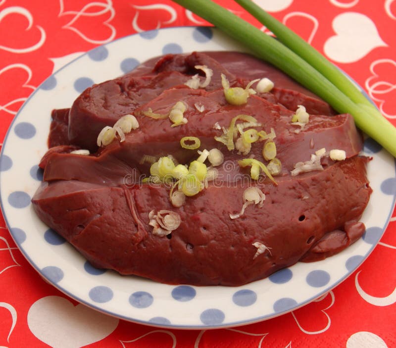 Raw Liver stock photo. Image of snack, cooking, venison - 96463712
