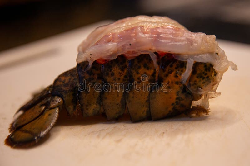 Raw Lobster Tail stock photo. Image of close, invertebrate - 314061684