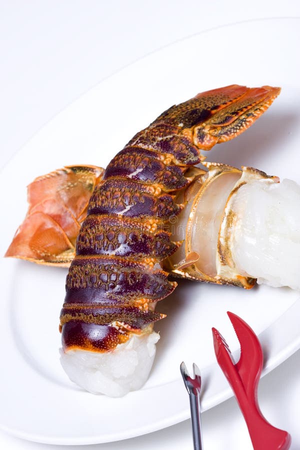 Raw Lobster tails stock image. Image of dish, pick, fresh - 4314589