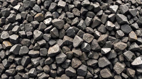 Raw Magnetite Ore Stack in Mining Facility Industrial Minerals Stock ...