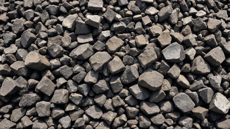 Raw Magnetite Ore Stack in Mining Facility Industrial Minerals Stock ...