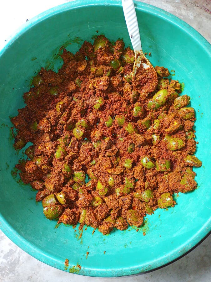 Raw Mango Pickles Picture stock photo. Image of mango - 221195160