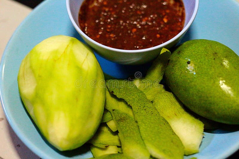 Raw mango stock photo. Image of dish, sour, condiment - 50803158
