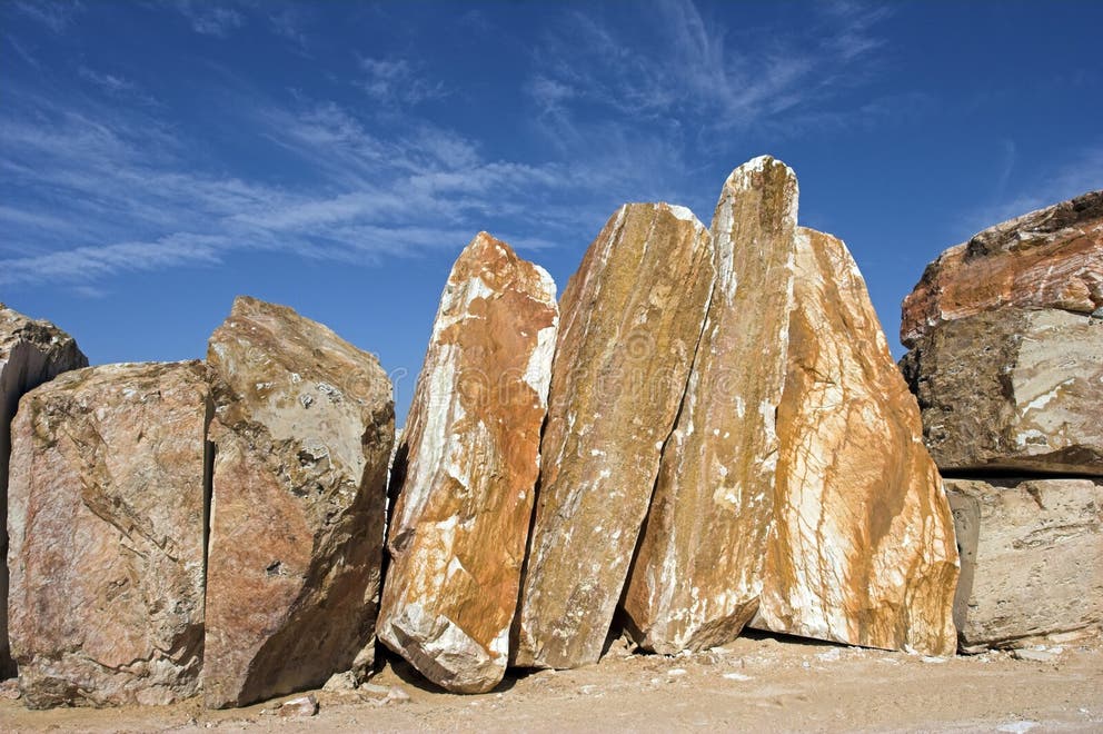 Raw marble stock image. Image of messy, outdoor, boulder - 5478243