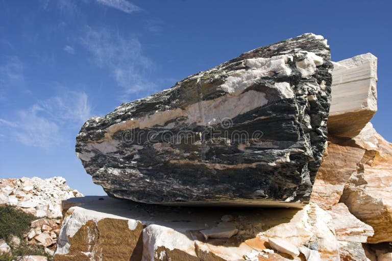 Raw marble stock image. Image of block, heavy, material - 6585989