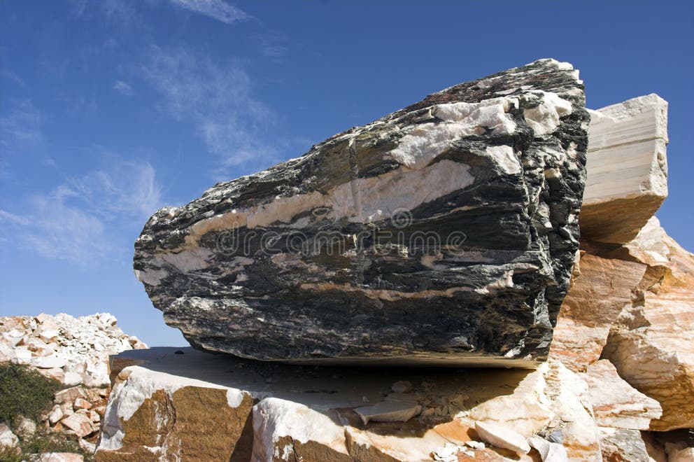 Raw marble stock image. Image of block, heavy, material - 6585989