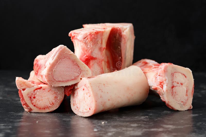 Raw Marrow Bone Beef for Making Broth Stock Image - Image of beef ...