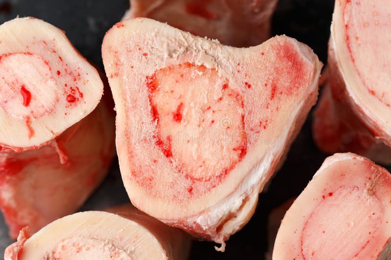 Raw Marrow Bone Beef for Making Broth Stock Image - Image of butcher ...