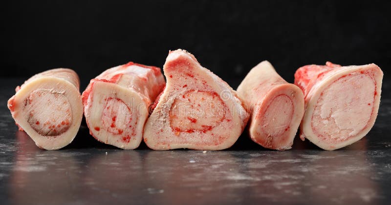 Raw Marrow Bone Beef for Making Broth Stock Image - Image of flavor ...