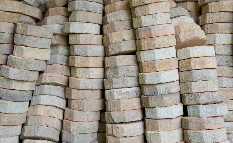 Octagon Brick for Laying Paving Floor in Construction Stock Photo ...
