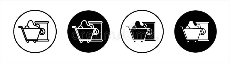 Raw Material Flat Line Icon Set. Raw Material Thin Line Illustration ...