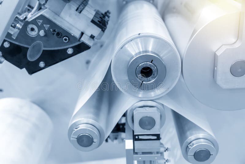 The Raw Material for Plastic Bag in the Machine. Stock Photo - Image of ...