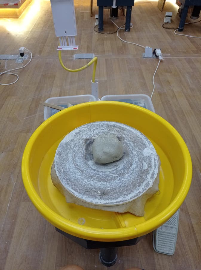 Raw Material of Pottery on Machine Stock Photo - Image of machine ...