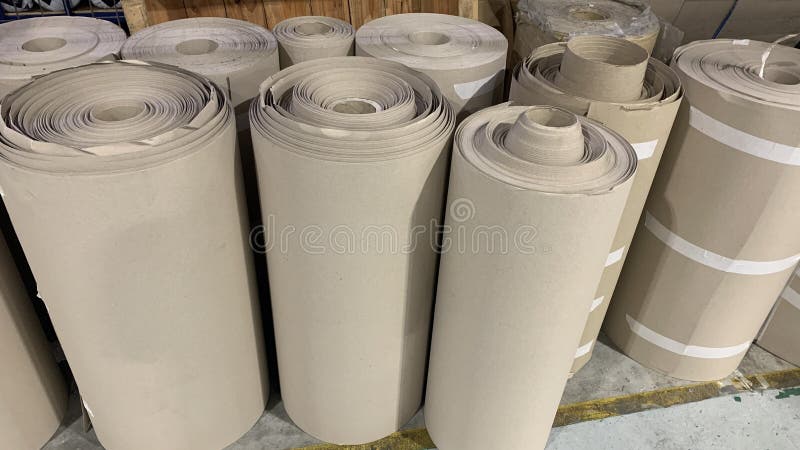 Raw Material Roll Pepar on the Pallet Stock Image - Image of ...