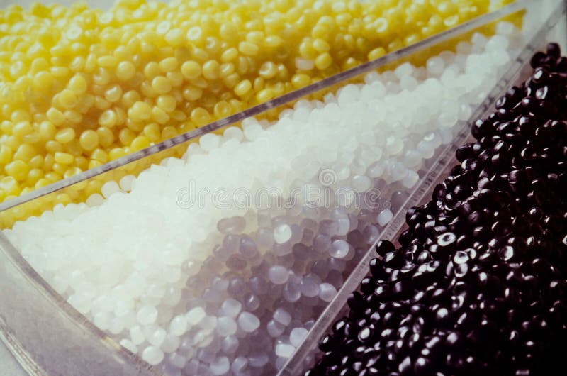 Polyethylene Plastic Pellets for Injection Production. Stock Photo ...