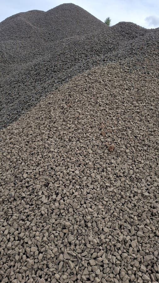 Raw Materials for Making Concrete, Crushed Stone, Stock Photo - Image ...