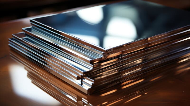 Raw Materials for the Metallurgical Industry. Stack of Stainless Steel ...