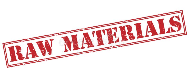 Raw Materials rubber stamp stock illustration. Illustration of object ...