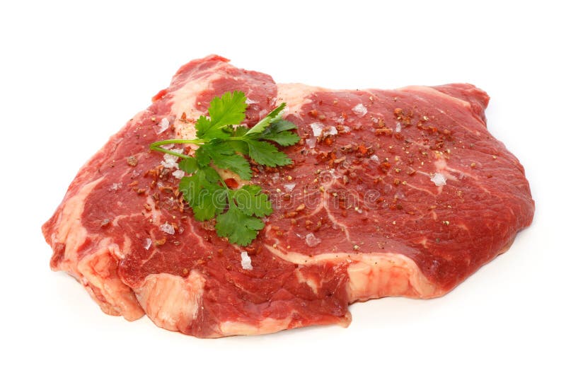 Raw Rib Eye stock photo. Image of uncooked, white, fresh - 13065568