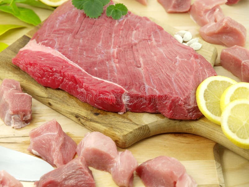 Raw meat stock image. Image of animal, fillet, kitchen - 16731361